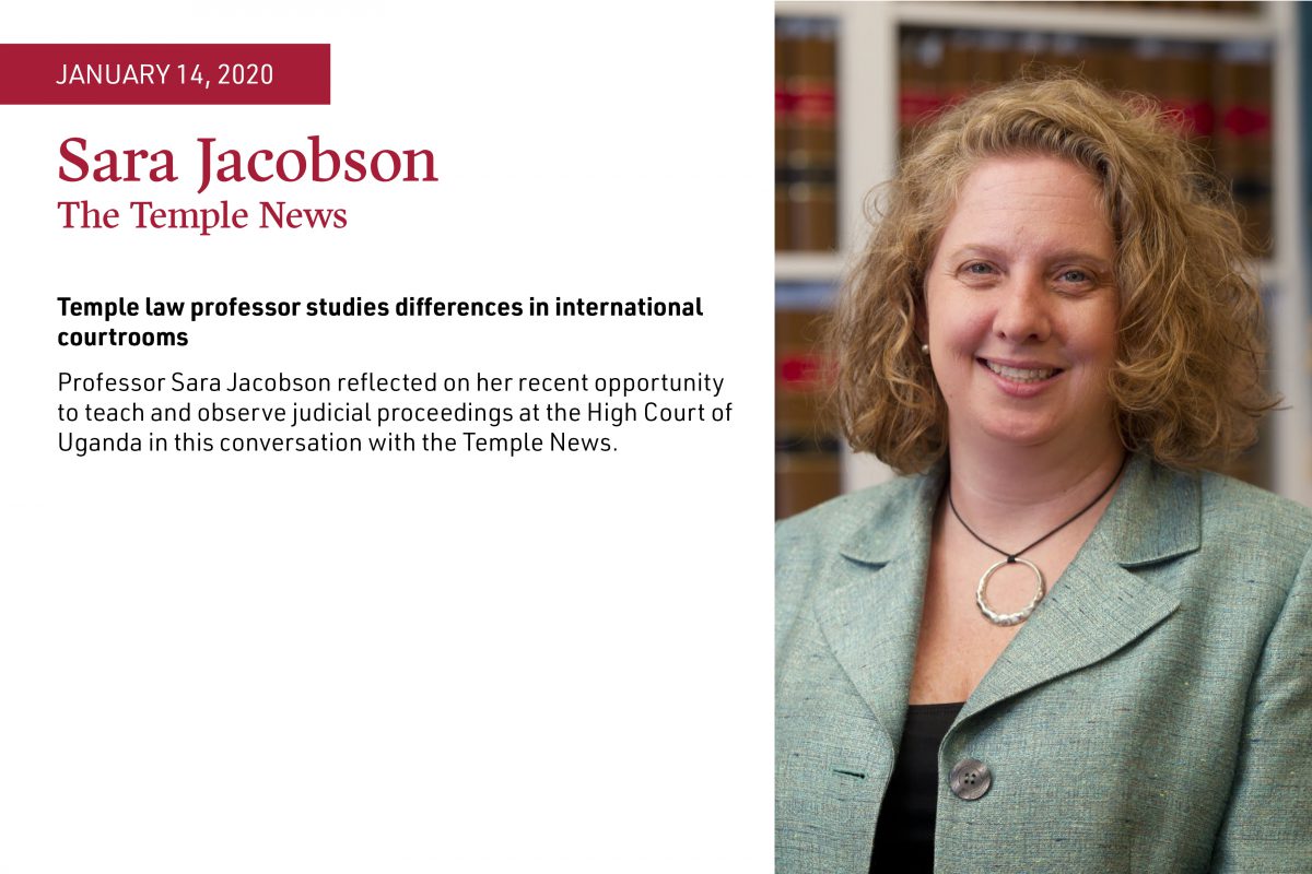 Temple Law Professor Studies Differences in International Courtrooms ...